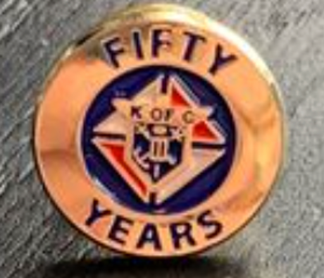 Gold Plated Pin Honorary Life Member Pin - Knights Gear USA