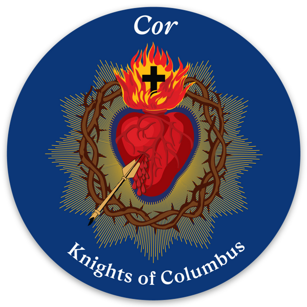 KofC Cor 3"x3" Sticker - pack of 25 - Knights Gear USA
