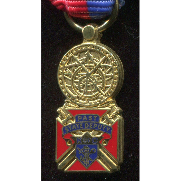 Past State Deputy Medal with Red/Blue Ribbon - Knights Gear USA